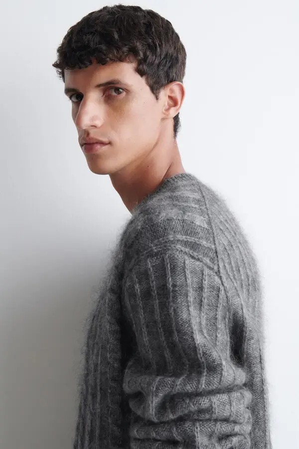 Cos Cable-knit Merino-mohair Sweater