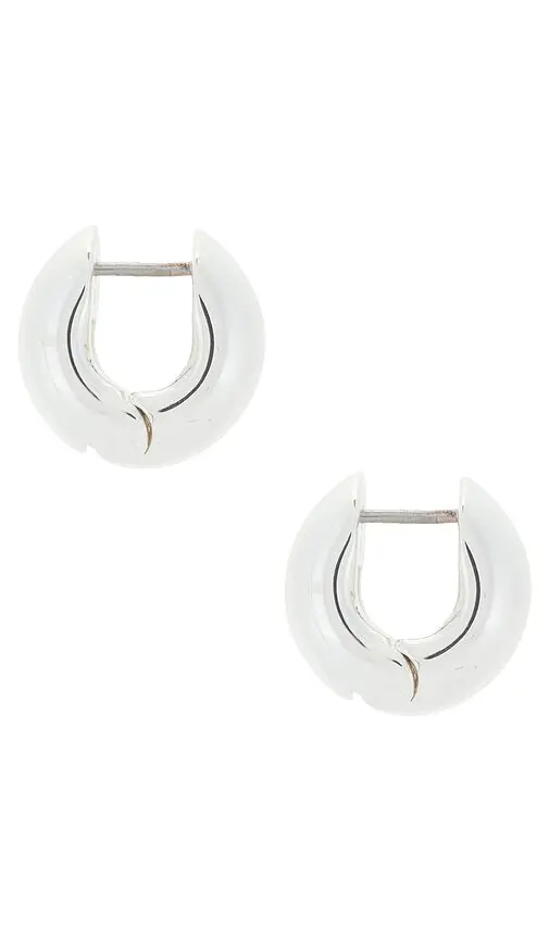 Jenny Bird Mini Gemma Hoops In Metallic