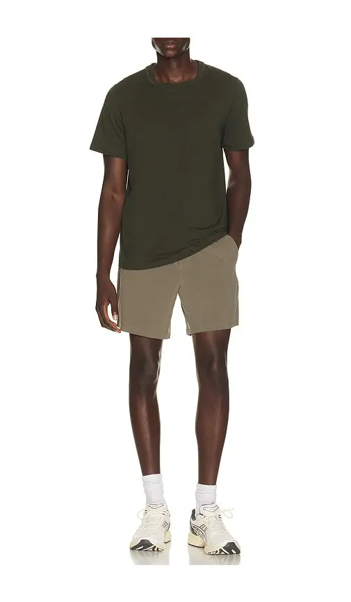 Lululemon Everyday Short Sleeve Shirt In Dark Green