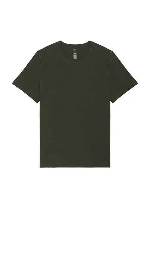 Lululemon Everyday Short Sleeve Shirt In Dark Green