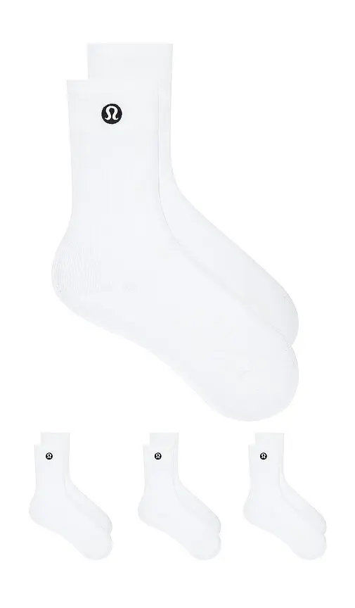 Lululemon Daily Essential Socks 3 Pair