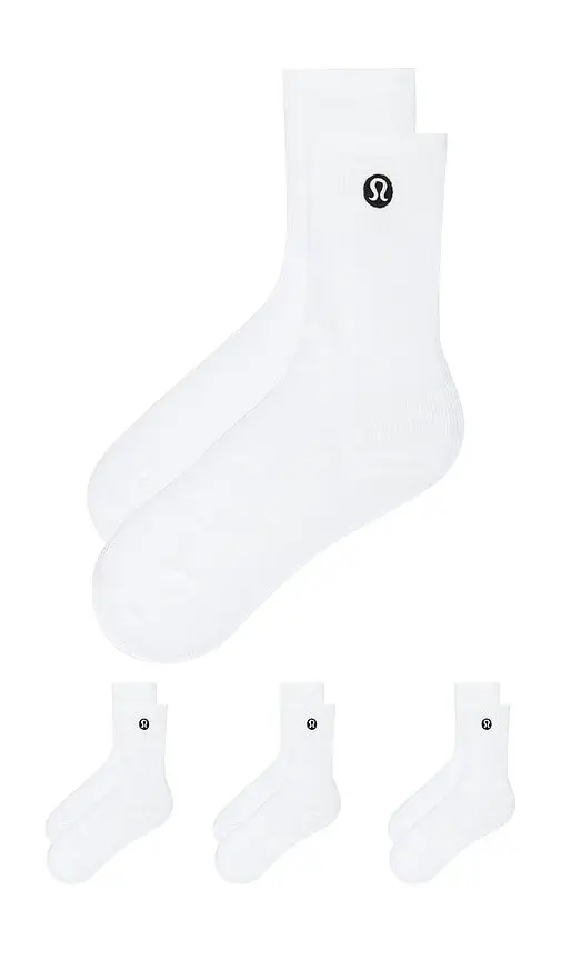 Lululemon Daily Essential Socks 3 Pair