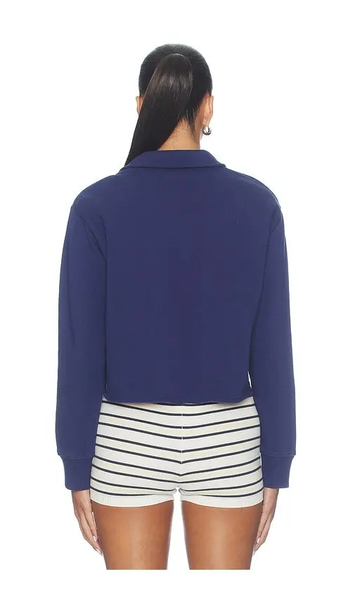 Junk Food Game Day Crop Fleece Polo