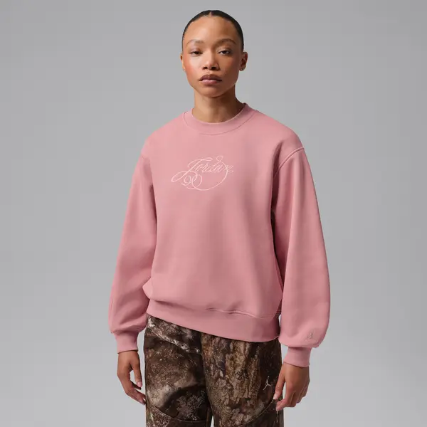 JORDAN Brooklyn Fleece Fireside Crew-neck Sweatshirt - Pink