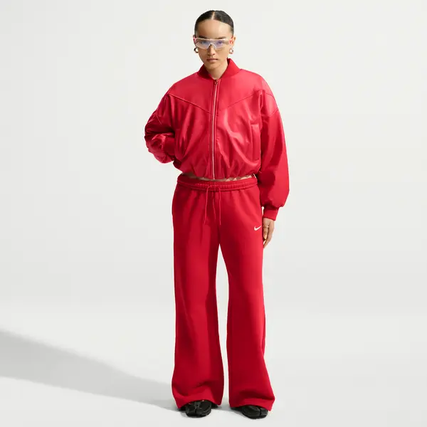 Nike Studio Fleece Medium Weight Mid-rise Wide-leg Pants