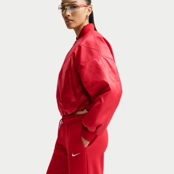 Nike Studio Fleece Medium Weight Mid-rise Wide-leg Pants