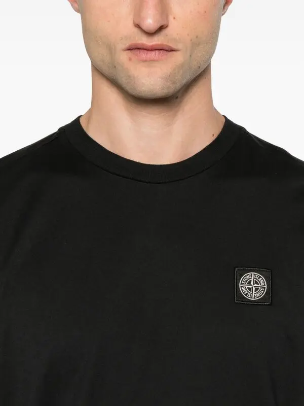 Stone Island Logo Cotton T-shirt - Multicolor
