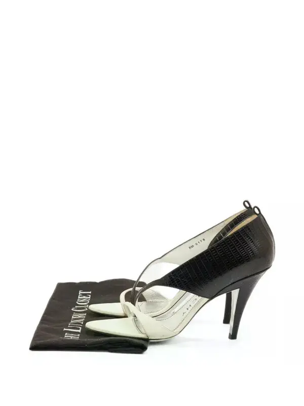 Givenchy Lizard-embossed D'orsay Sandals