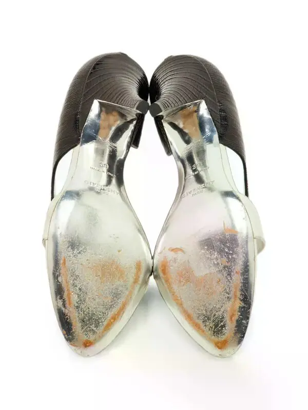 Givenchy Lizard-embossed D'orsay Sandals