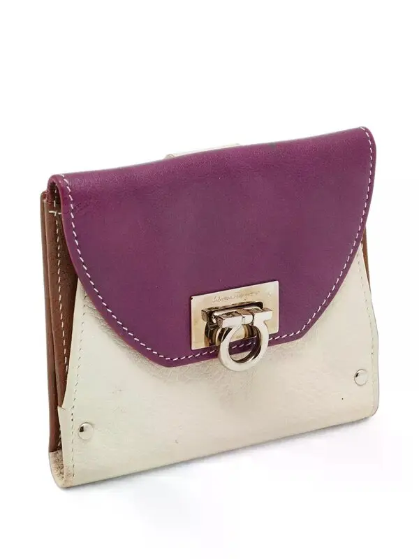 FERRAGAMO Gancini Trifold Leather Wallet