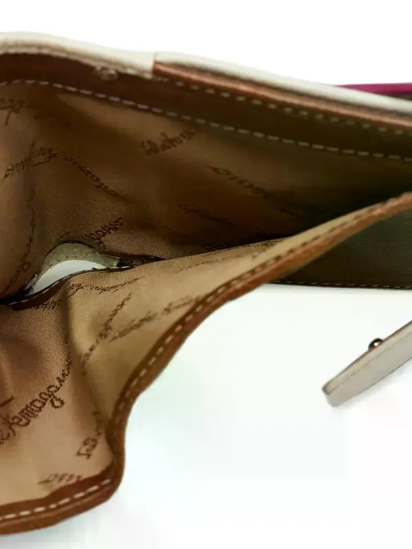 FERRAGAMO Gancini Trifold Leather Wallet