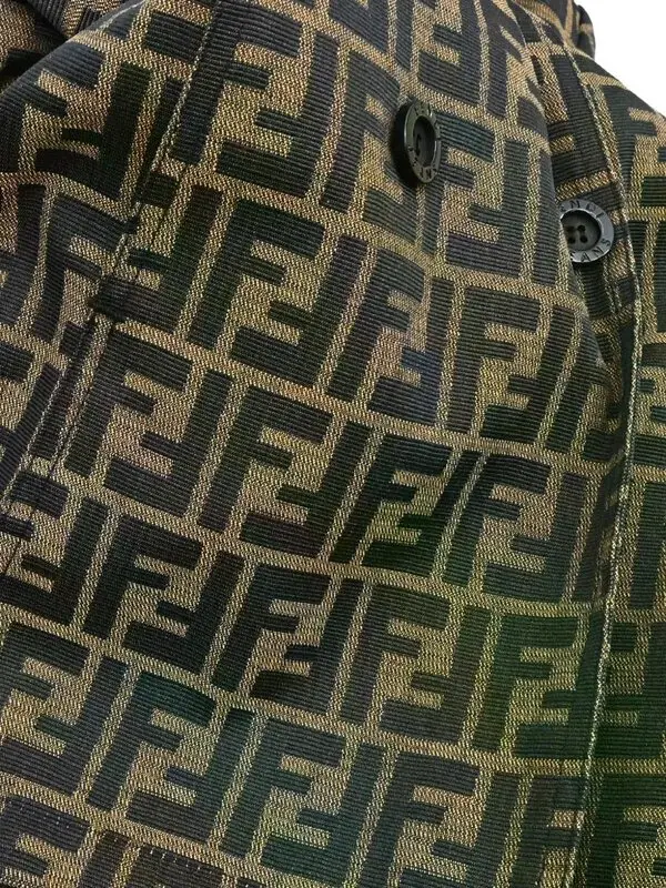 Fendi Zucca Double-breasted Coat
