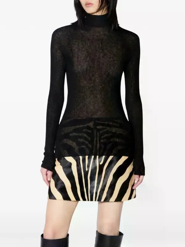 Liviana Conti Ribbed-knit Roll-neck Sweater