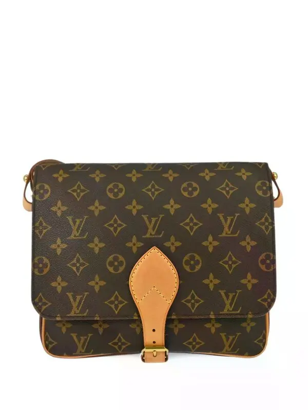LOUIS VUITTON Gm Monogram Cartouchiere Shoulder Bag - Brown