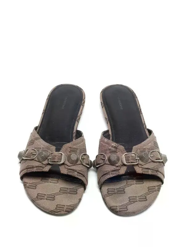 Balenciaga Neo Cagole Sandals - Brown