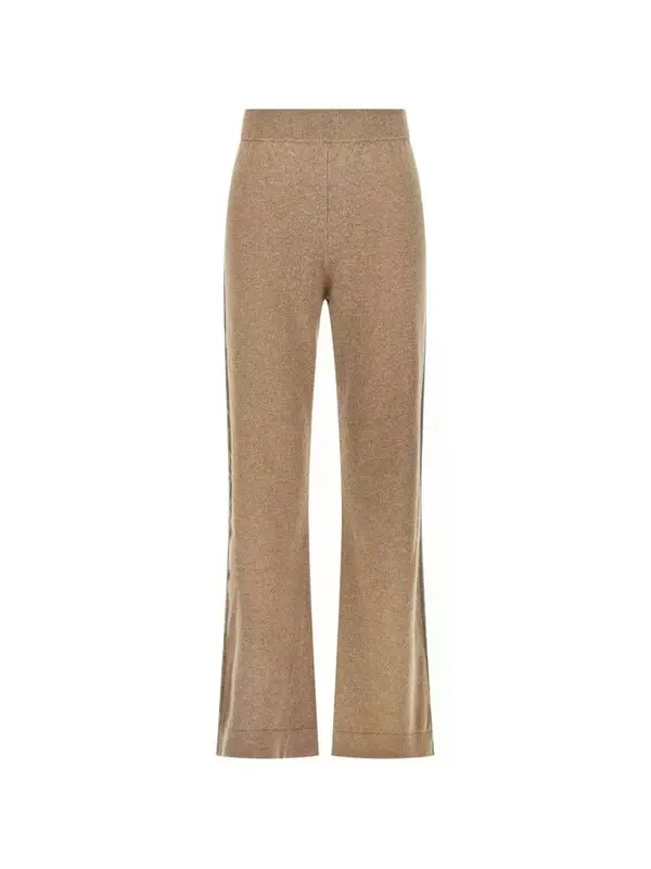 ANDRÈ MAURICE Beaded-trim Knitted Trousers