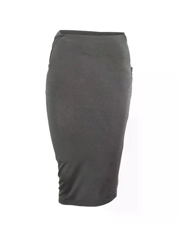 Givenchy Draped Zip-up Midi Pencil Skirt