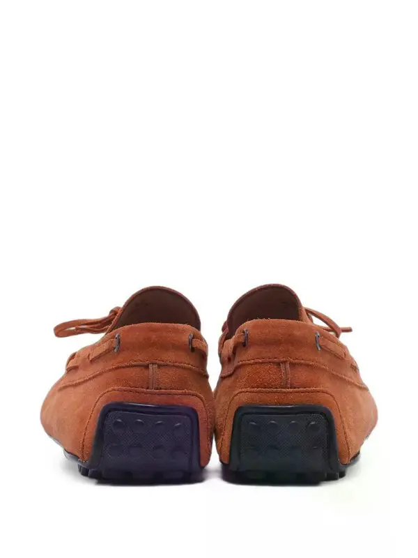 TOD'S Gommino Suede Boat Shoes - Brown