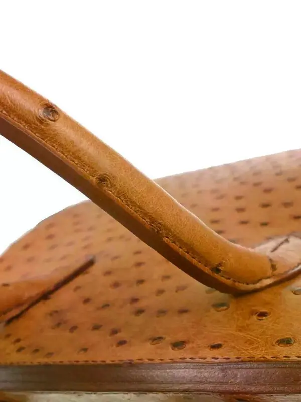 Hermès 1999 Ostrich Birkin 35 Leather Tote Bag