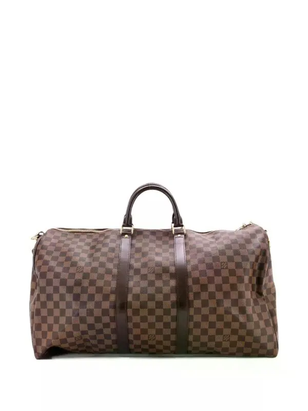 LOUIS VUITTON Keepall Bandouliere Bag Damier 55 Travel Bag