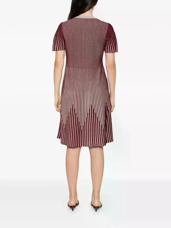 Emporio Armani Striped Short-sleeve Midi Dress