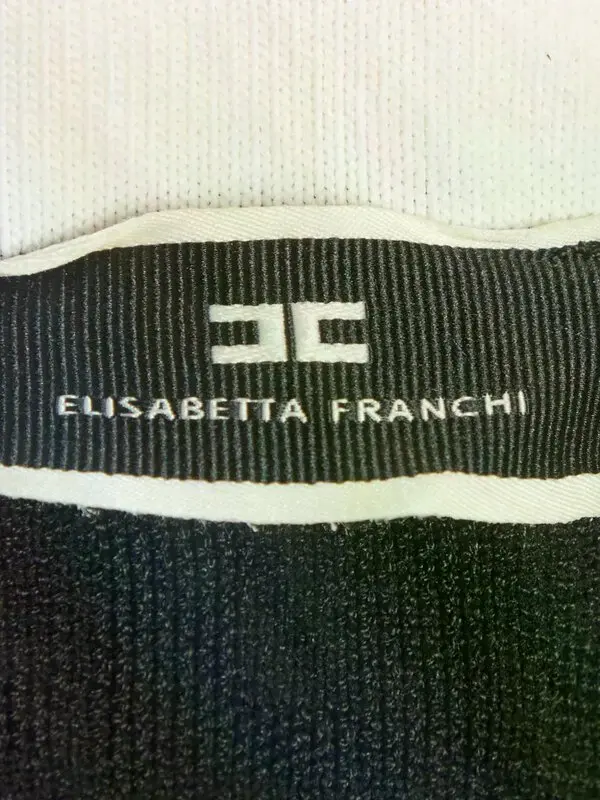 Elisabetta Franchi Monogram Jacquard Tube Top