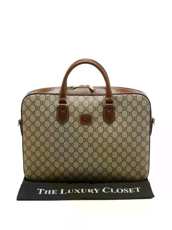 Gucci Gg Supreme Interlocking G Briefcase
