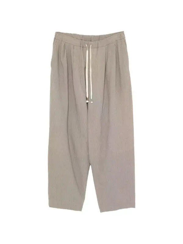 CALMLENCE Stripe-print Drawstring Trousers