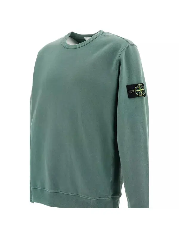 Stone Island Logo-patch Sweater - Green