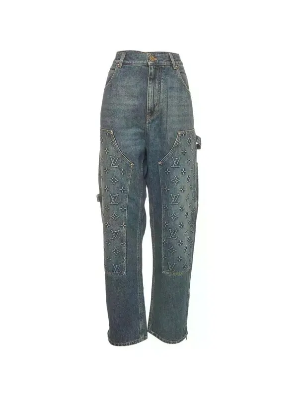 LOUIS VUITTON Monogram Straight-leg Jeans