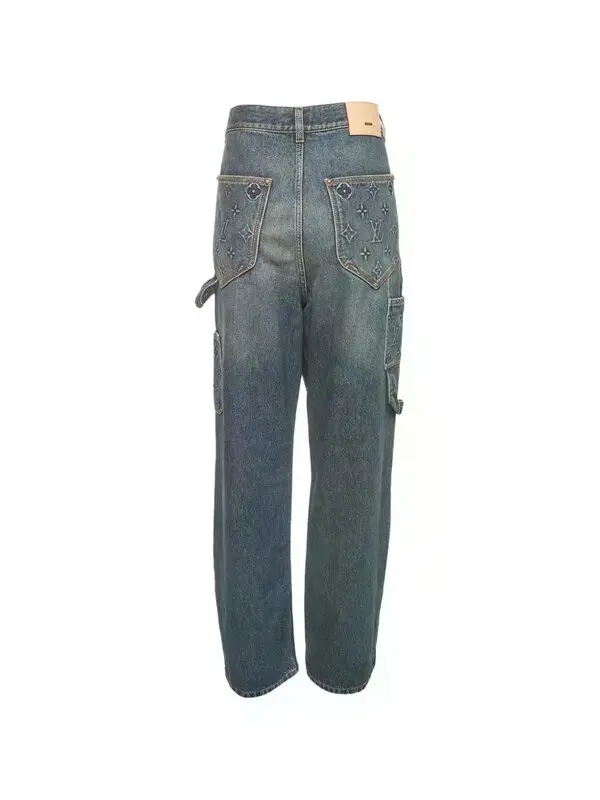 LOUIS VUITTON Monogram Straight-leg Jeans
