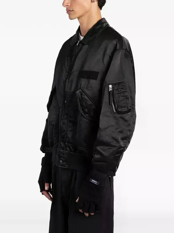 Comme Des Garçons Panelled Zip-up Jacket - Black