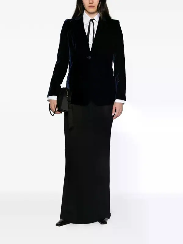 Emporio Armani Velvet Single-breasted Jacket