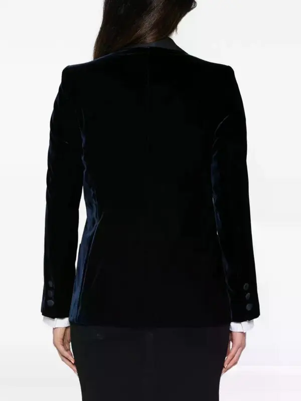 Emporio Armani Velvet Single-breasted Jacket