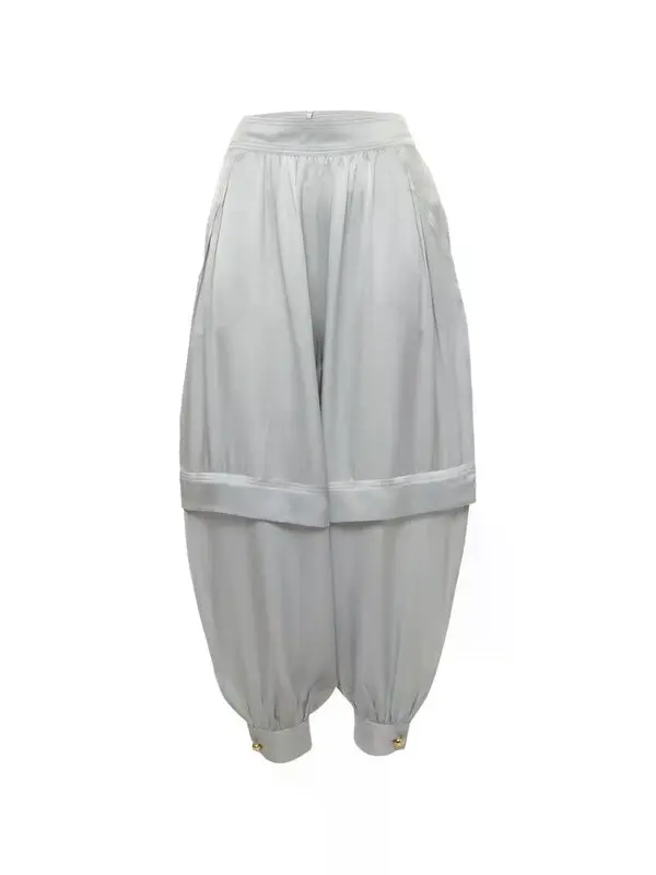Zimmermann Layered Satin Tapered Trousers