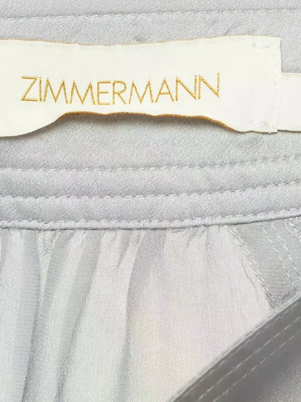 Zimmermann Layered Satin Tapered Trousers