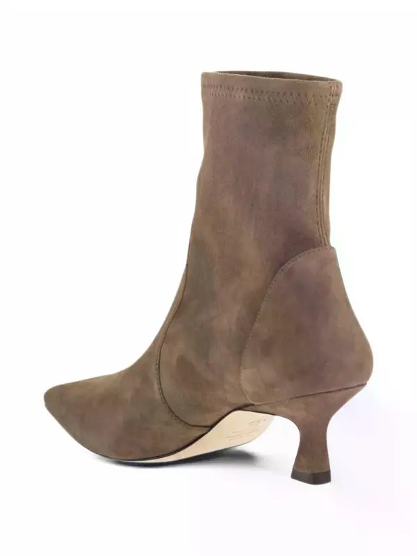 STUART WEITZMAN Vinnie Suede Ankle Boots - Brown