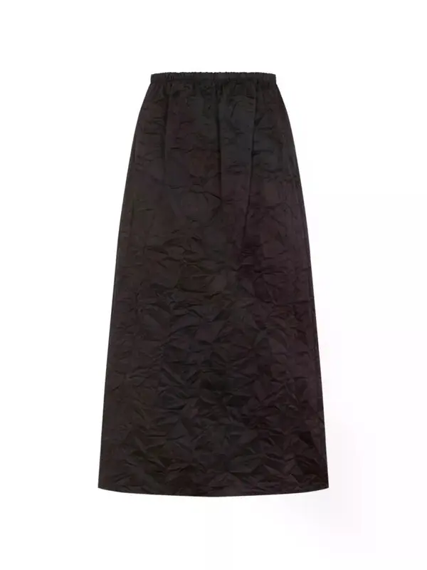 Carven Crinkled-effect A-line Midi Skirt