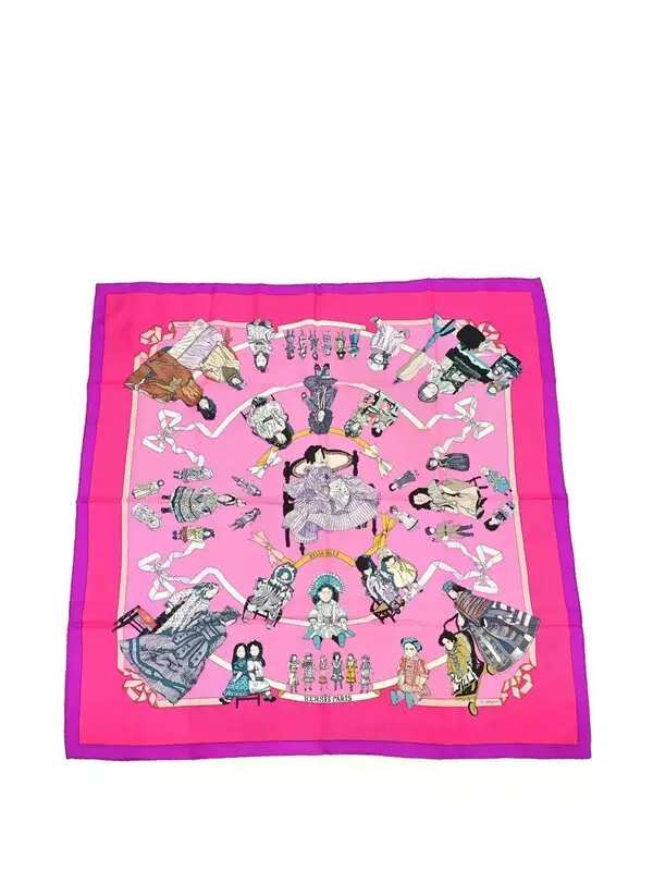 Hermès Small Hello Dolly Carre Scarf - Pink