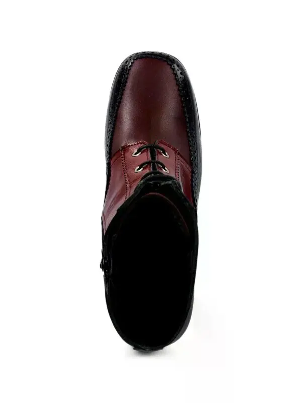 Fly London Brogue-detail Lace-up Boots