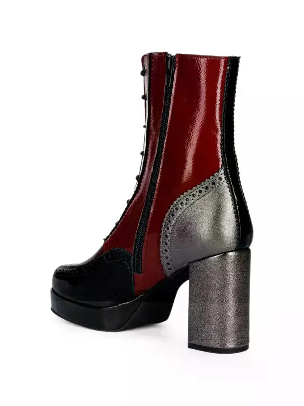 Fly London Brogue-detail Lace-up Boots