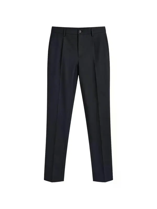 Canali Pleated Tailored Trousers - Blue