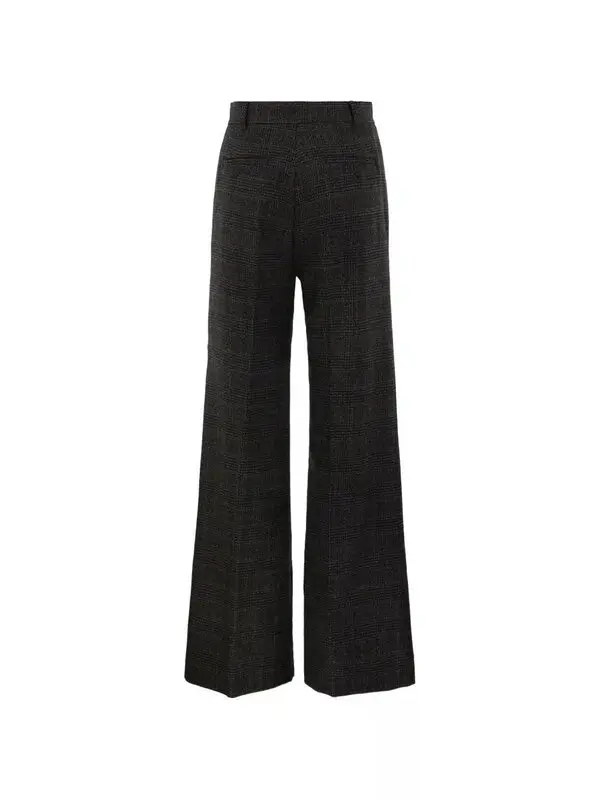 Max Mara Prince Of Wales Check Wide-leg Trousers