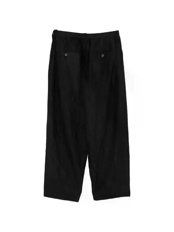 CALMLENCE Crinkled Wide-leg Trousers