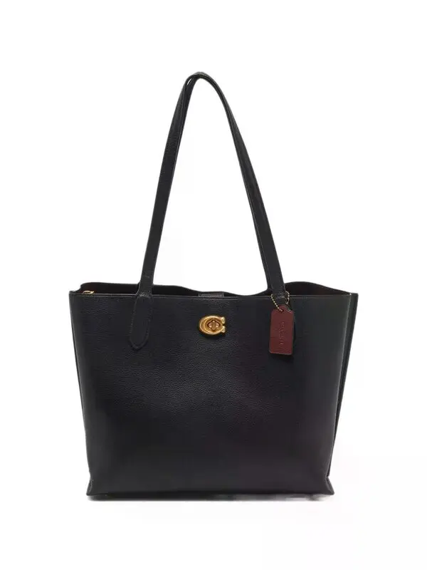 COACH Willow Turn-lock Tote Bag - Black