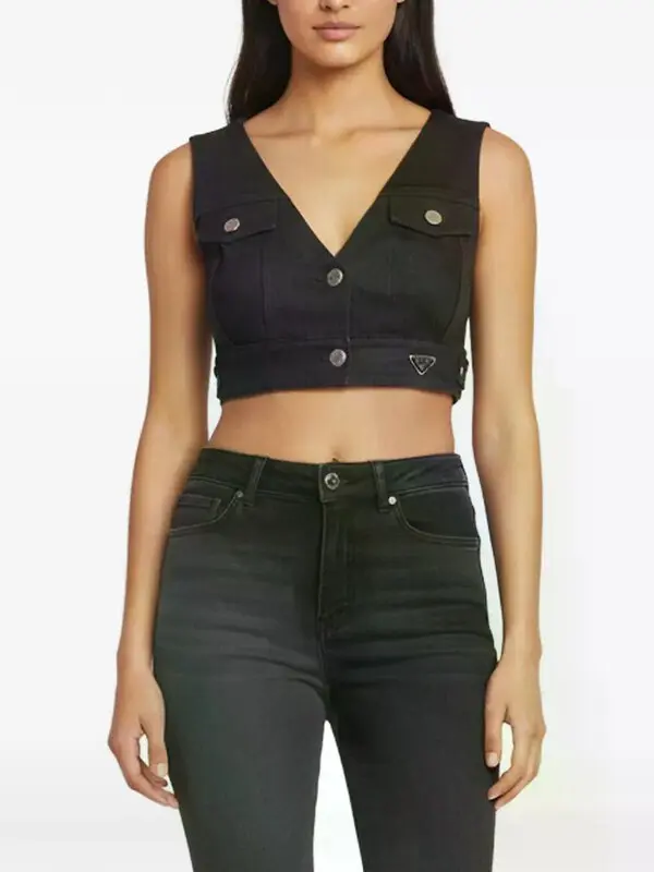Prada V-neck Cropped Waistcoat