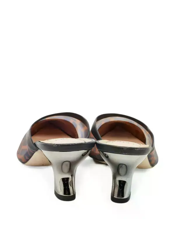 Fendi Colibri Zucca Heeled Mules