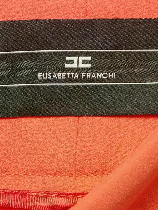 Elisabetta Franchi Button-embellished Crepe Trousers