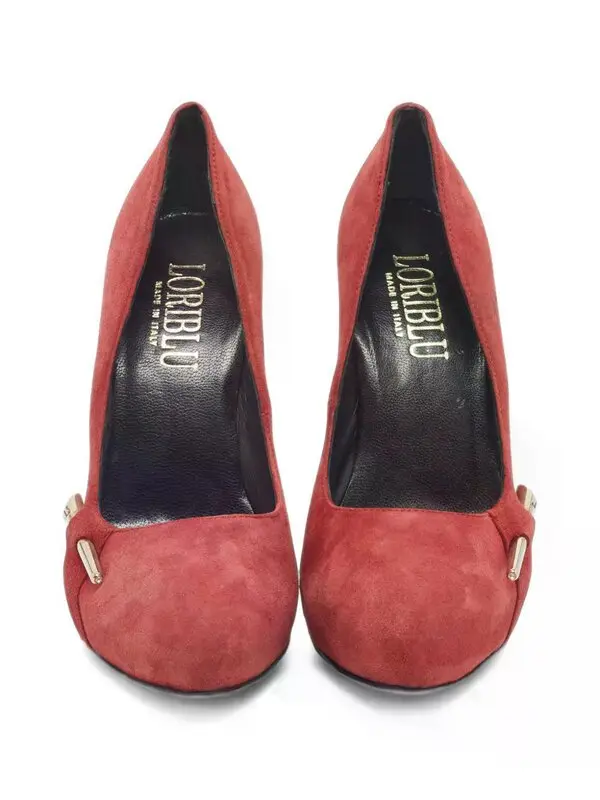 LORIBLU Platform Suede Pumps