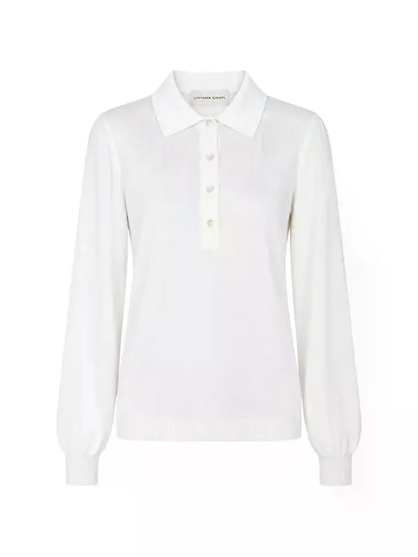Liviana Conti Button-down Polo Sweater